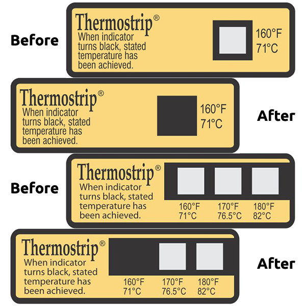 Non Reversible Temperature Labels | Temperature Labels 101